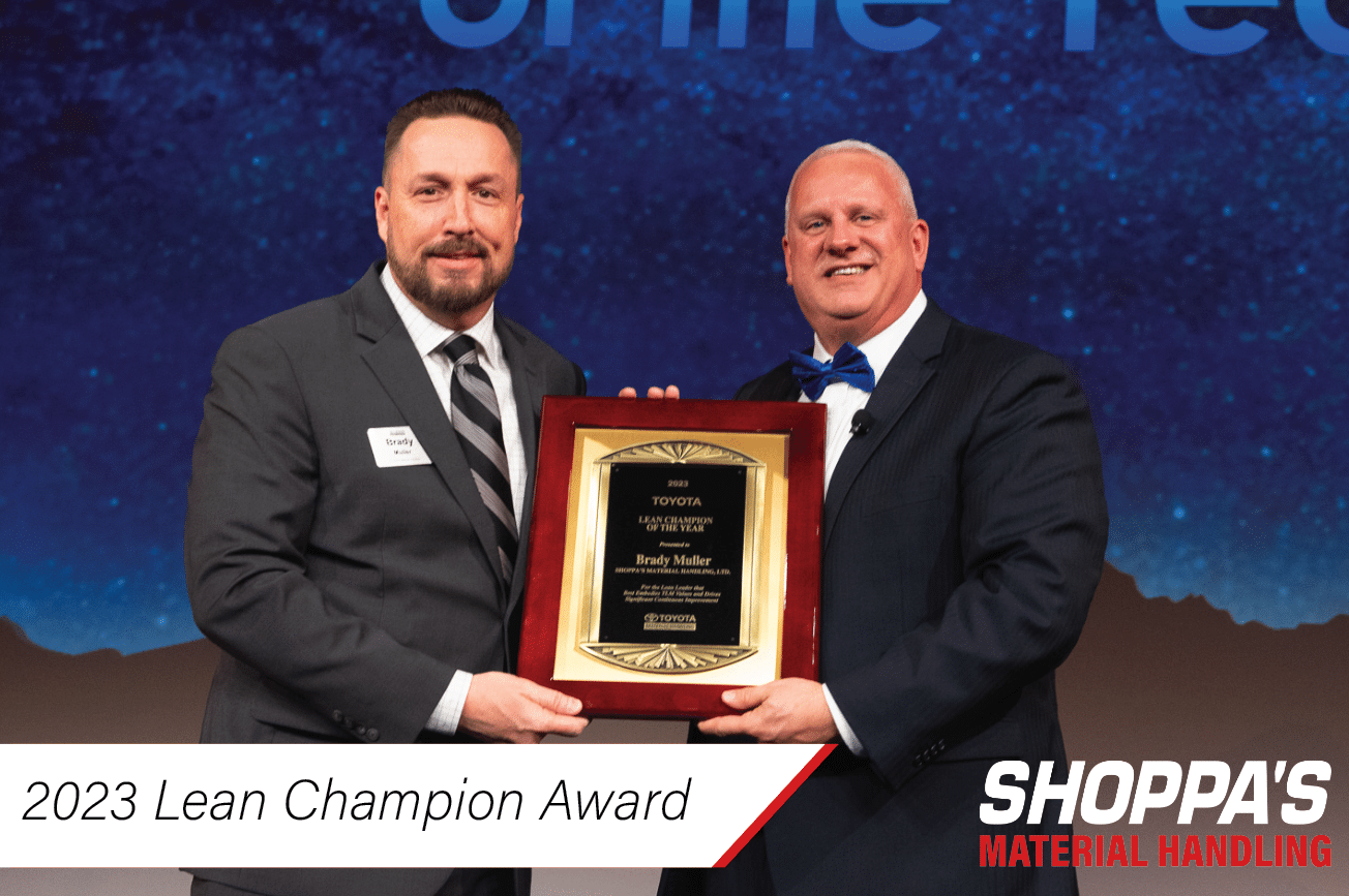 Toyota Material Handling Honors Shoppa’s with President’s Award